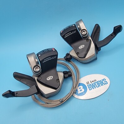 Shimano Deore LX SL-M571 Trigger Shifter Set 3x9 Speed w/NEW Cables b24 ...