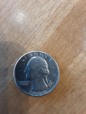 1980 D Washington quarter ERROR! Coin has a NICE FILLED IN MINT MARK ...