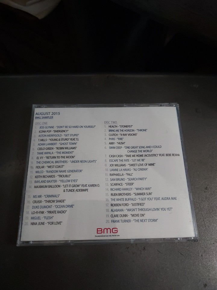 BMG AUGUST 2015 CD SAMPLER | eBay