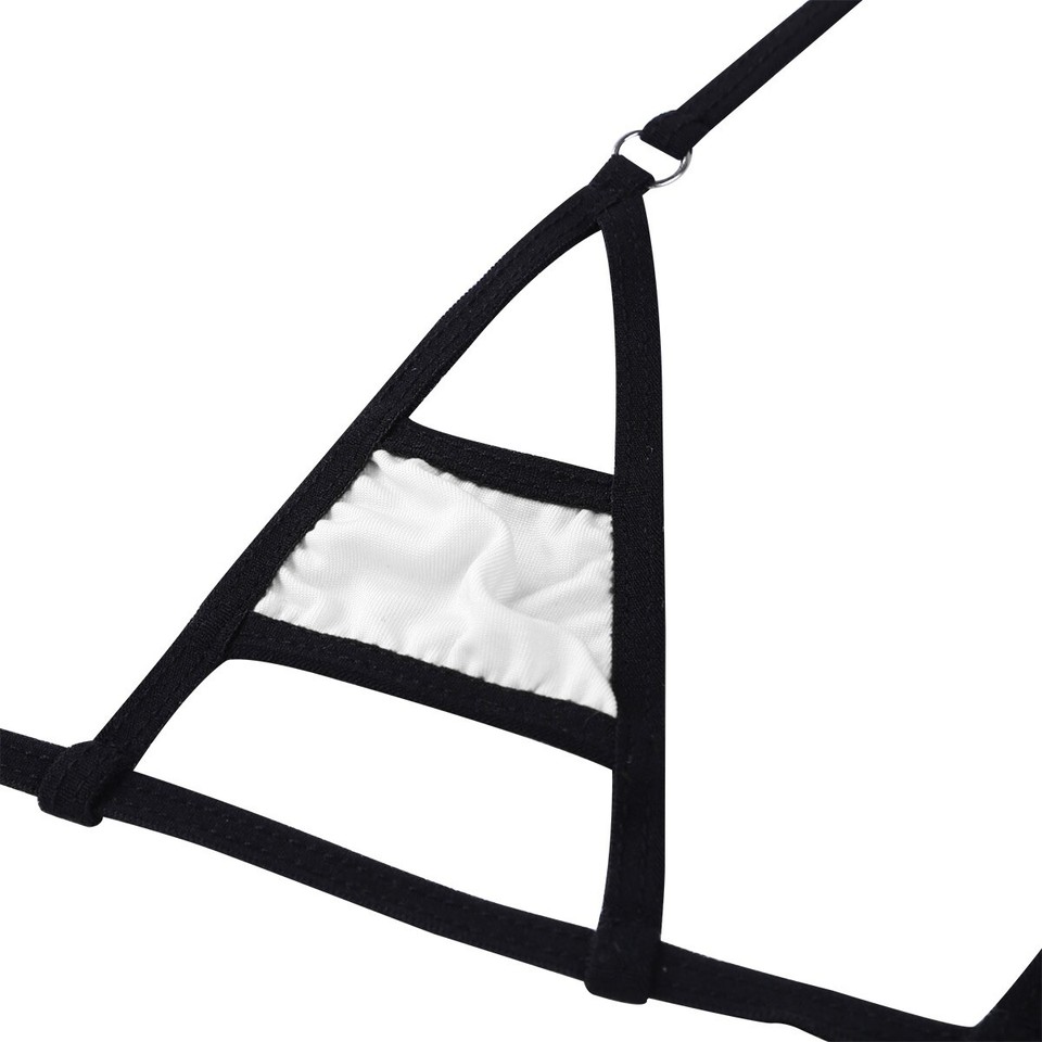 Women Mini Micro Swimsuits Bottom Lace Up Bra Bikini G String Bottom ...