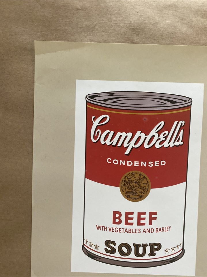 Andy Warhol Vintage Soup Cans Art Print Poster Campell’s 1968 | eBay