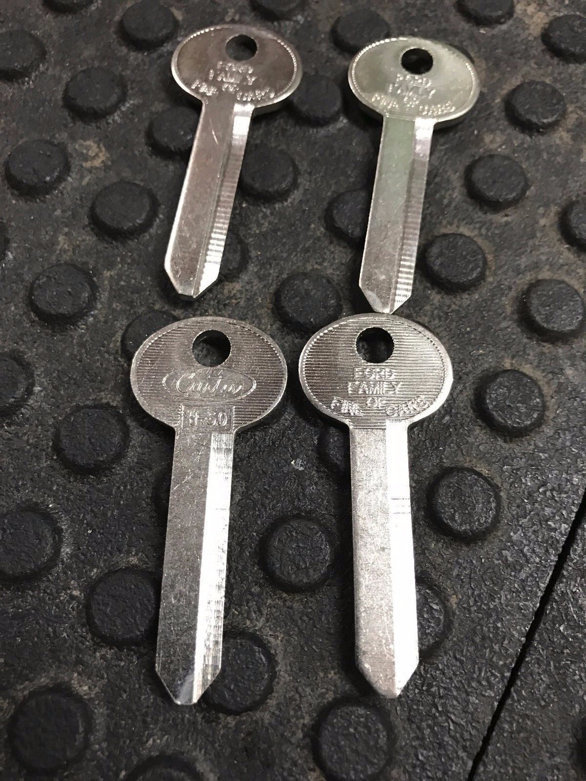 LOT OF 4 FORD CURTIS BLANK UNCUT KEYS H-50 | eBay