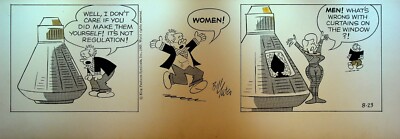 Professor Phumble Original Comic Strip Art Bill Yates August 23 1963 ...