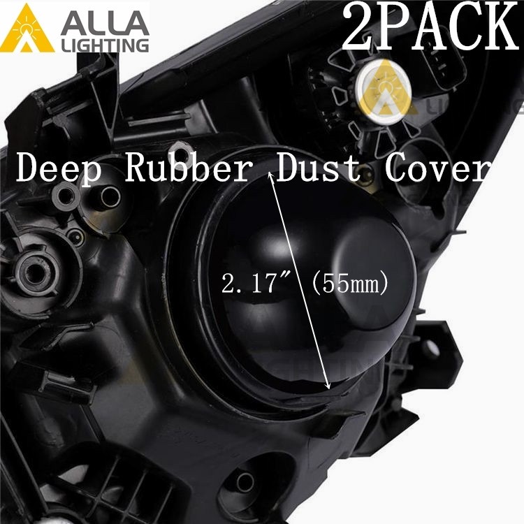 LED High Low Beam Headlight Bulb Fog Light Dust Seal Lamp Cover Housing ...