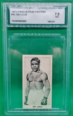 1938 Cartledge Razors Famous Prize Fighters #30 Joe Louis AGS 7 SL201-D ...