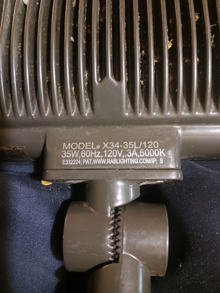 RAB LED X34-35L/120 FLOOD LIGHT 35W 4335-LUMENS 5000K 120V BRONZE | eBay