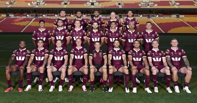 2024 QLD MAROONS STATE OF ORIGIN RUGBY TEAM LAMINATED BIG 420mm POSTER ...