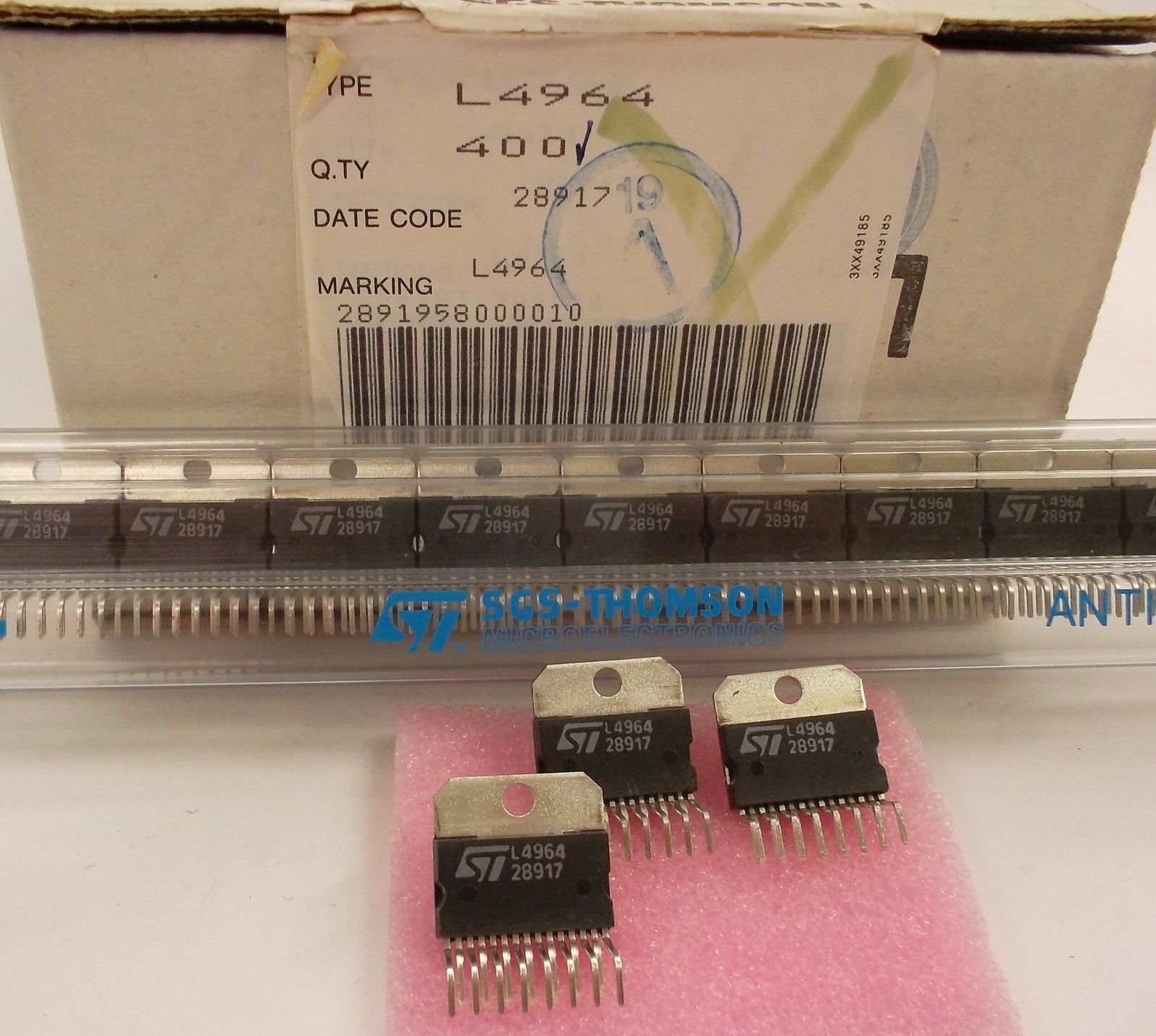 1 piece L4964 | HIGH CURRENT SWITCHING REGULATOR | 4A | Multiwatt15 ...