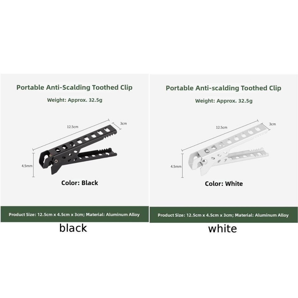 Camping Tongs BBQ Grill Tool Ventilated Hollow Structure Heat Resistant ...