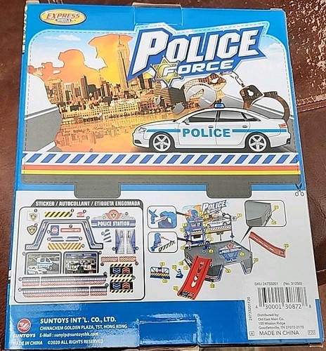 Police Force Car Playset Gift Toy Express Wheels Metro Town | eBay