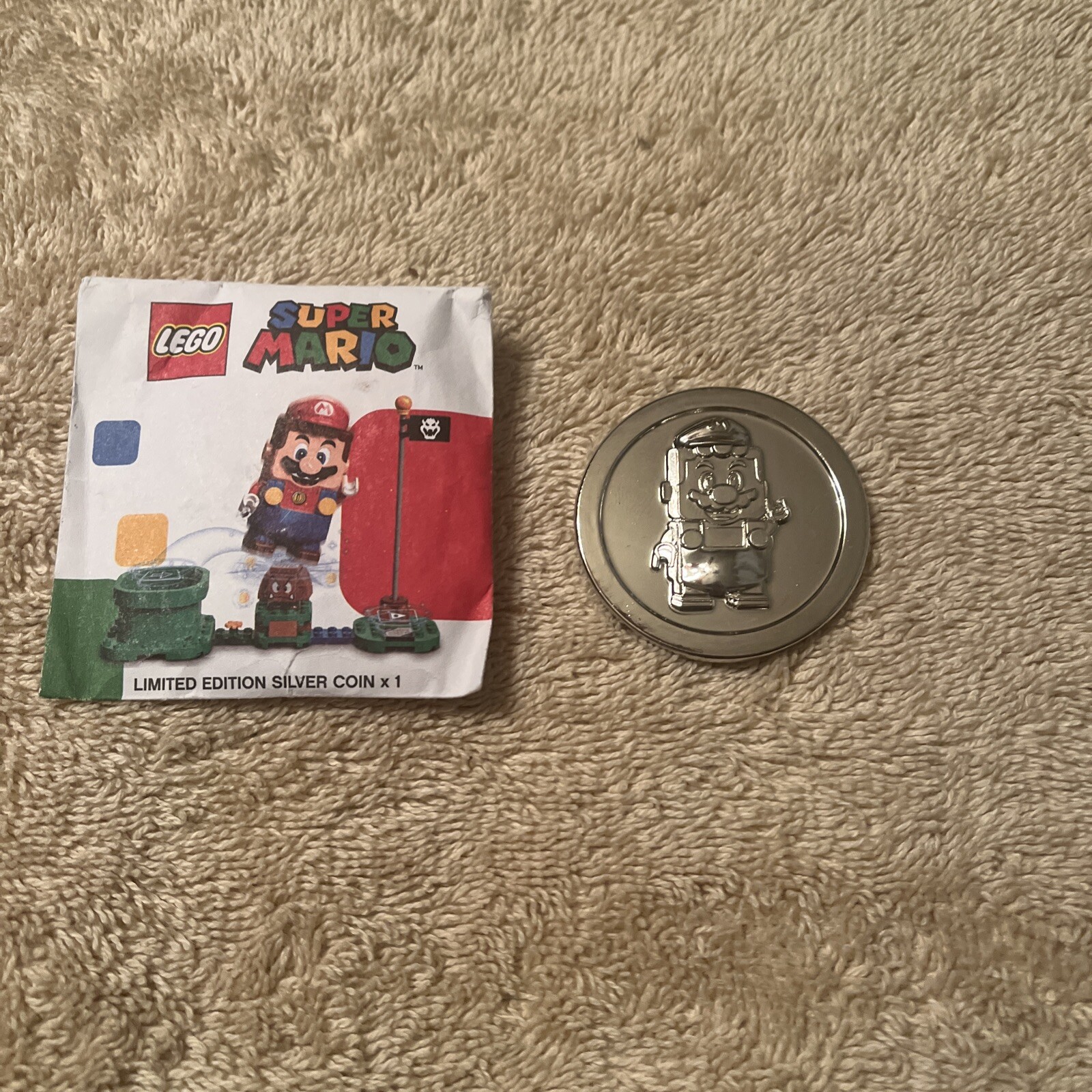 Lego - Silver Super Mario Coin - Limited Edition - Super Nice - New | eBay