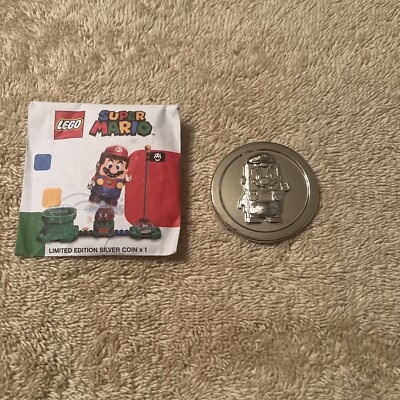 Lego - Silver Super Mario Coin - Limited Edition - Super Nice - New | eBay