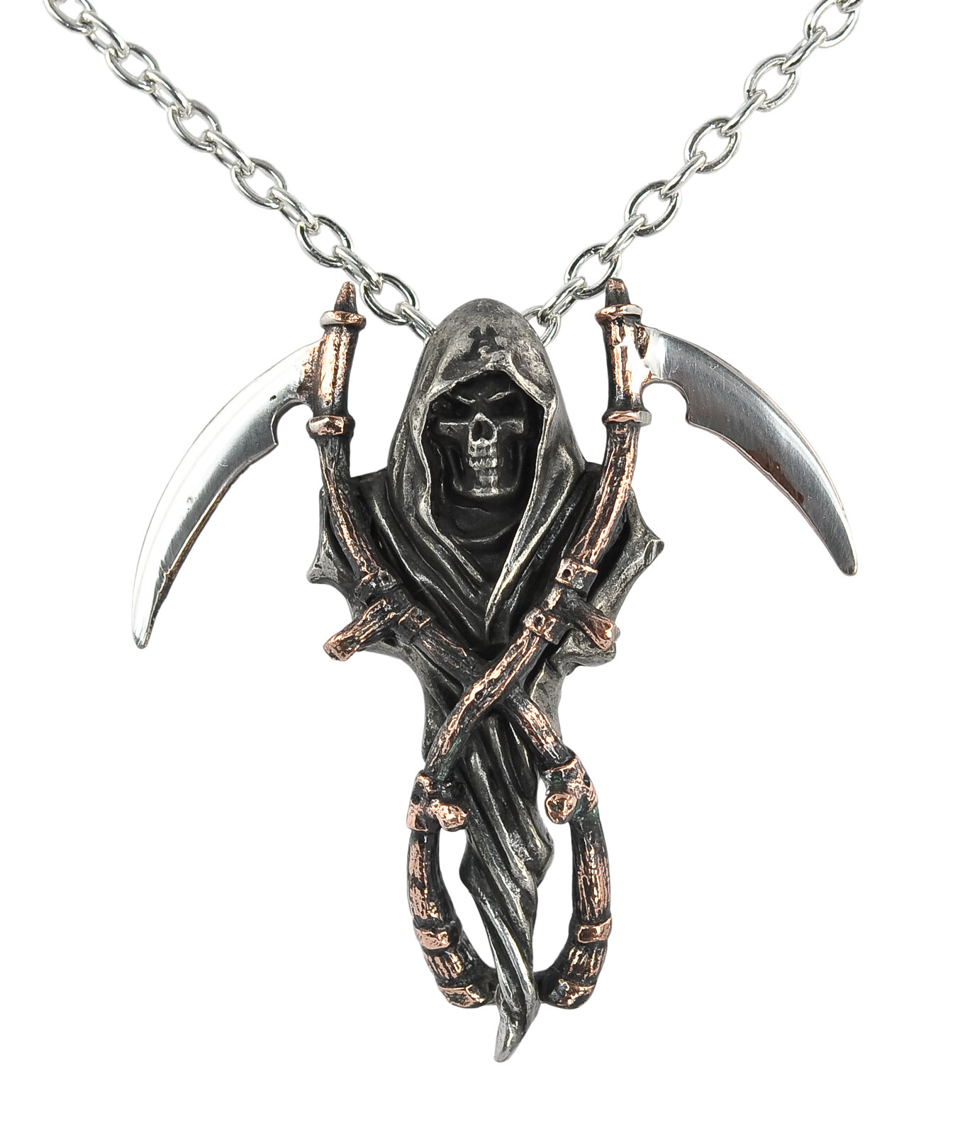 Reaper's Arms Pendant - Alchemy Gothic Grim Reaper/Angel of Death Totem ...