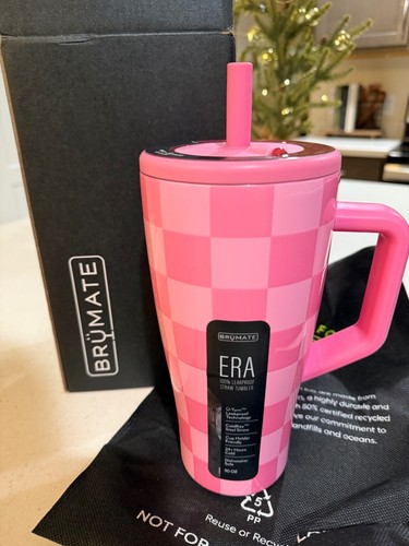 Brumate Era 30 oz Pink Checkered NEW IN BOX | eBay