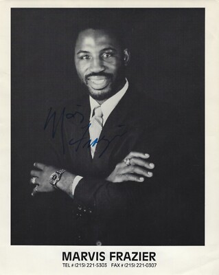 Marvis Frazier Autographed Signed 8x10 Photo - Boxing Son Of Joe - w ...