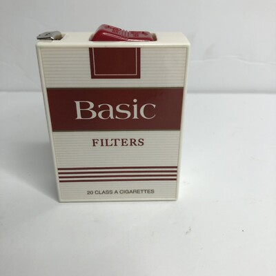 VINTAGE Basic Filter Cigarette PACK Tape Measure Tobacciana Advertising ...