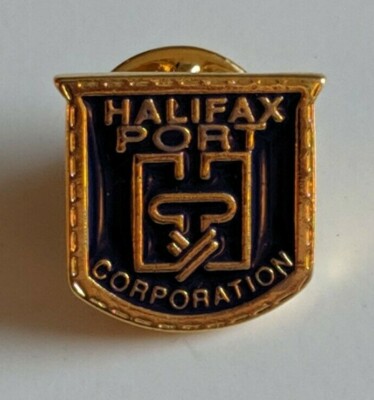 Halifax Port Corporation Lapel Pin Pinback Nova Scotia Logo Crest | eBay