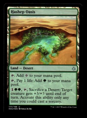 MRM ENGLISH FOIL Oasis d'Hashep - Hashep Oasis MTG magic HOU | eBay