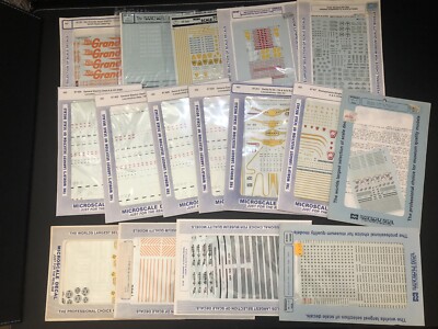 HO Scale Decal Stickers Microscale Decal Lot Of 16 Factory SEALED! LOOK ...