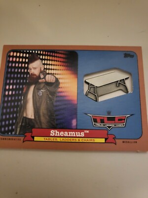 Sheamus TLC Medallion Card 2018 Topps Heritage 61/99 brown parallel | eBay
