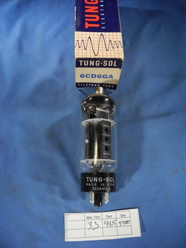 6CD6GA Electronic Vacuum Tube Tung-Sol NOS (TESTED W/ TV-7D/U) | eBay