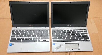 Lot of 2 Defective Damaged ASUS Chromebook - Model CX1100CN Notebook ...