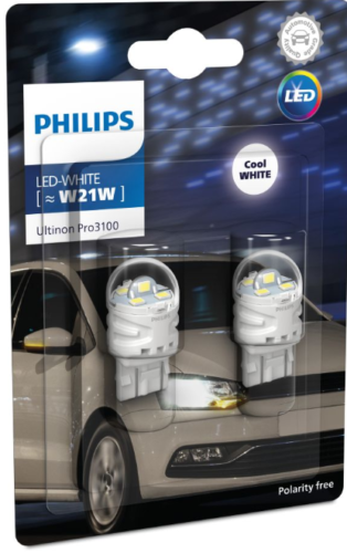 LED W21W 12V 2,2W W3x16d Ultinon Pro 3100 6000K 2St. Philips | eBay