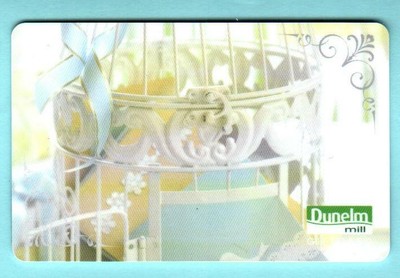DUNELM MILL ( UK ) Bird Cage, Wedding 2013 Gift Card ( $0 ) | eBay