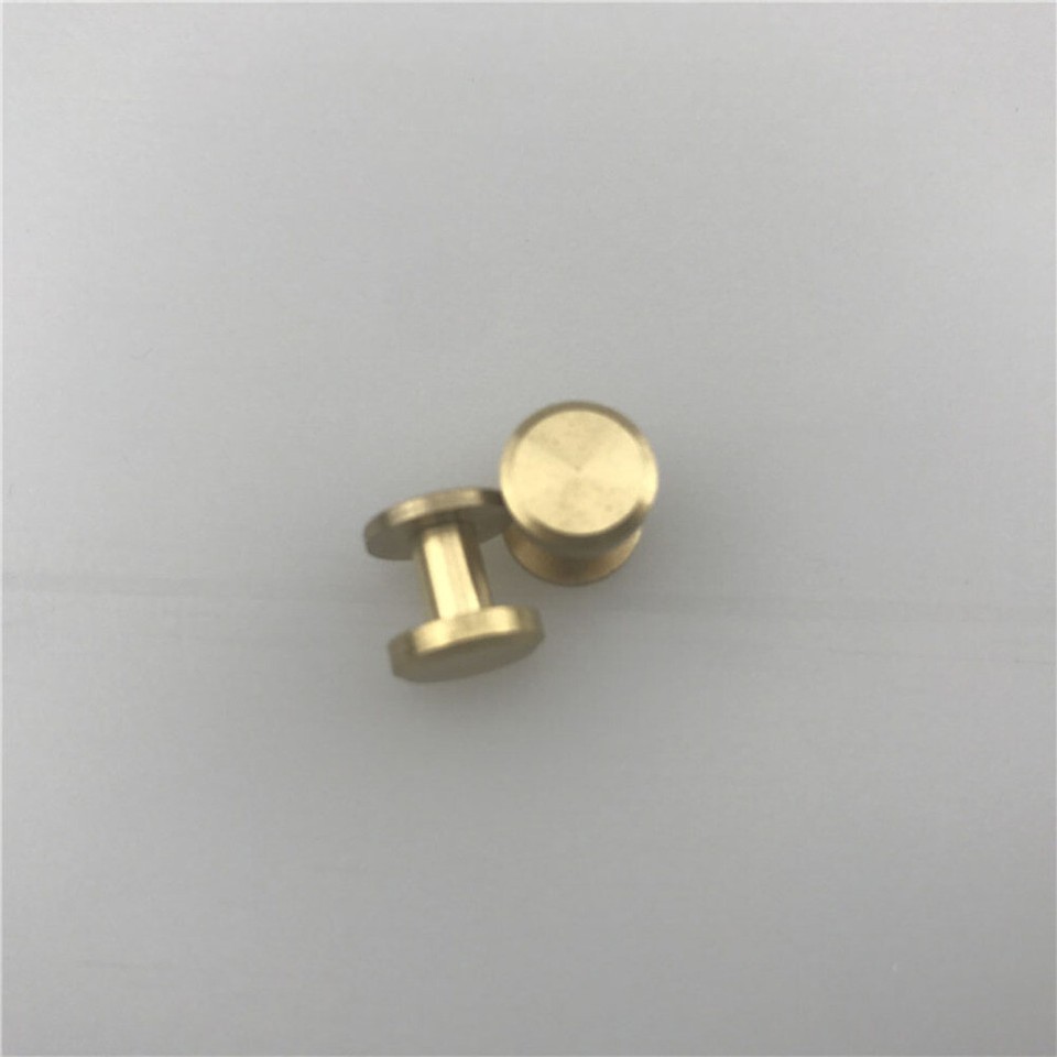 20pcs Screw Post Binding Tubular Metal Studs Brass Button Studs | eBay