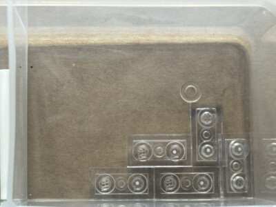 LEGO Parts - Trans-Clear Plate 1 x 2 - No 3023 - QTY 5 | eBay