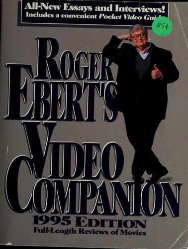 Roger Ebert's Video Companion 1995/Roger Ebert's Pocket Video Guide (Roger Ebert 9780836262483| eBay