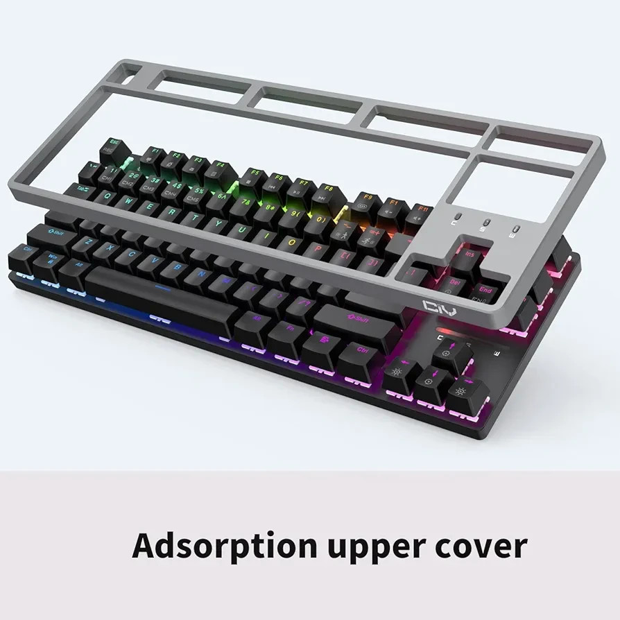 CIY X77 Hot-Swappable RGB Mechanical Keyboard – 87-Key USB-C, Mac ...