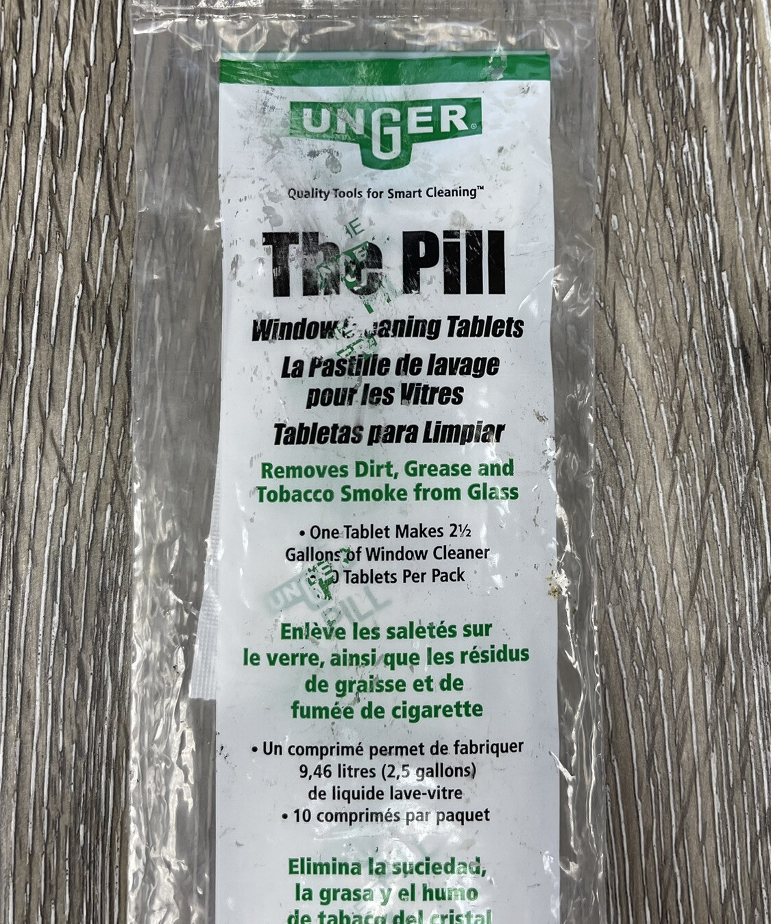 Unger Pill Window Cleaning Tablets 10 Tablets/pack Ungpl10 Pl100 for ...