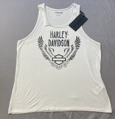 NEW HARLEY DAVIDSON 96445-23VW Women's Gathering Roses Fashion Tank ...