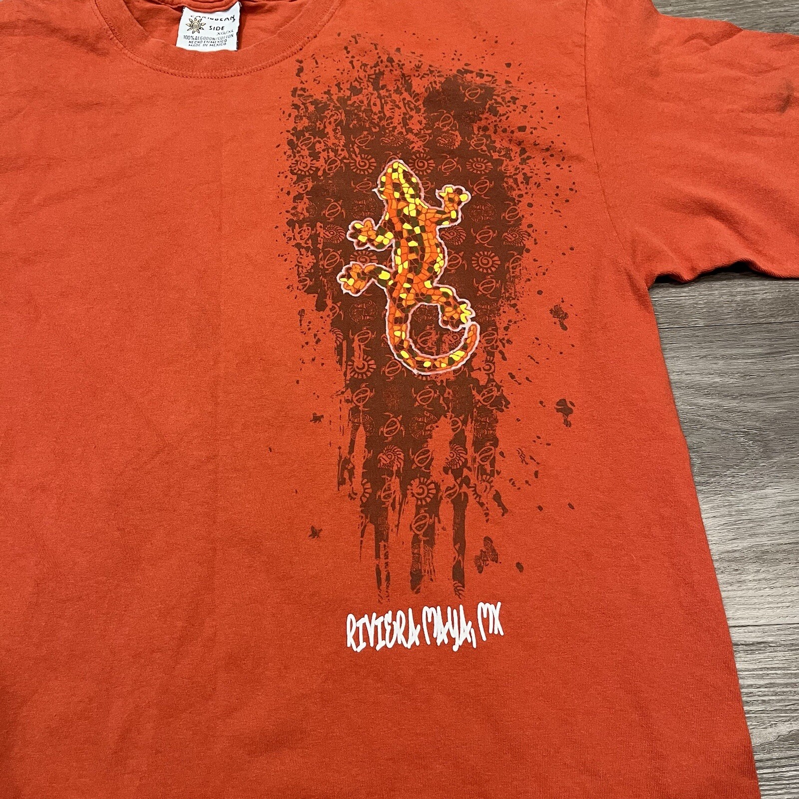 Riviera Maya Mexico Lizard Caribbean Side Shirt - Siz… - Gem