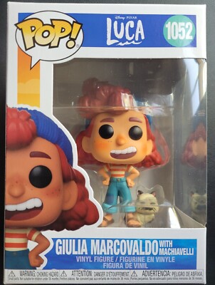 Funko POP Disney Pixar Luca Giulia Marcovaldo with Machiavelli #1052 ...