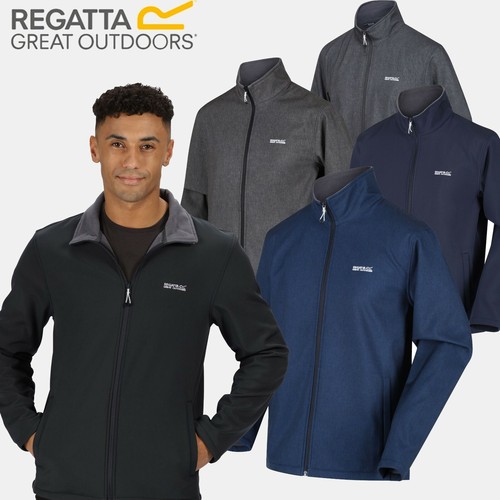 Regatta Cera Mens Full Zip Softshell Jacket Insulated Water Wind ...