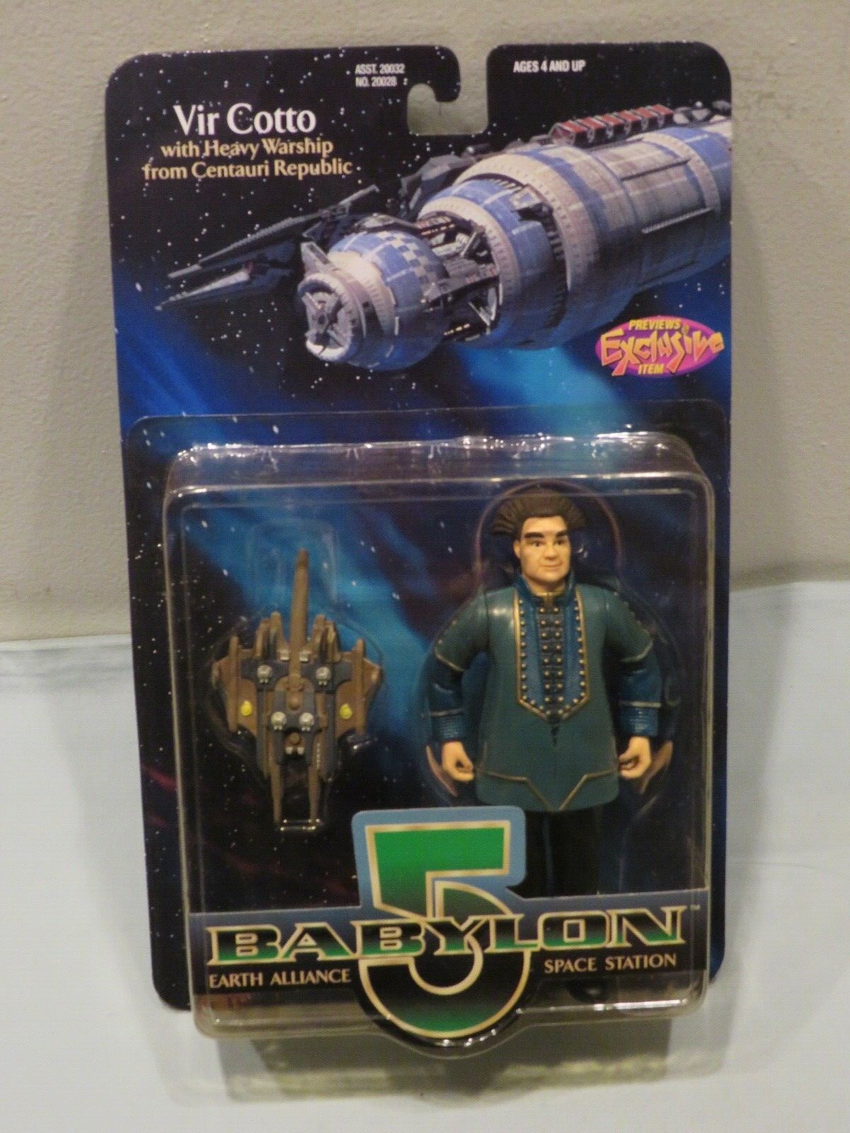MOC Babylon 5 Vir Cotto Action Figure 1997 Exclusive Toy Products | eBay