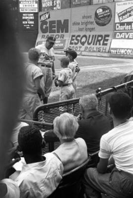 View Of Happy Felton With Youth Fans 1956 Old Baseball Photo 3 | eBay ...