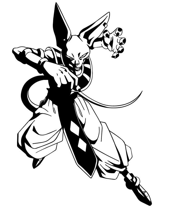 Beerus Dragon Ball Z Super decal sticker for car/truck laptop window | eBay