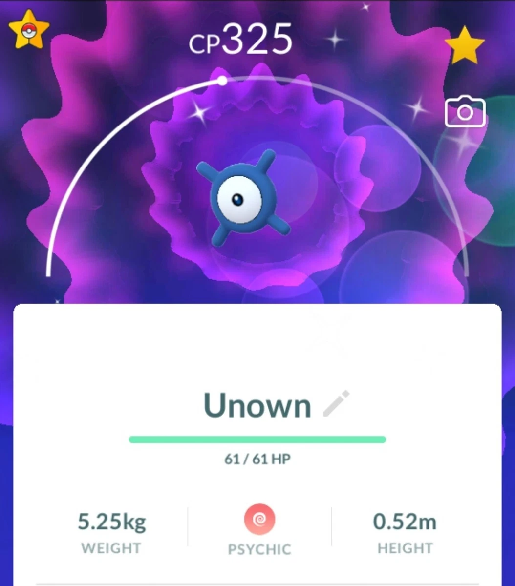 Shiny Unown Pokemon