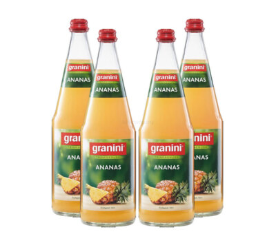 Granini Ananas Saft - 4er Set Granini Trinkgenuss - 4x Ananas 1L Saft ...