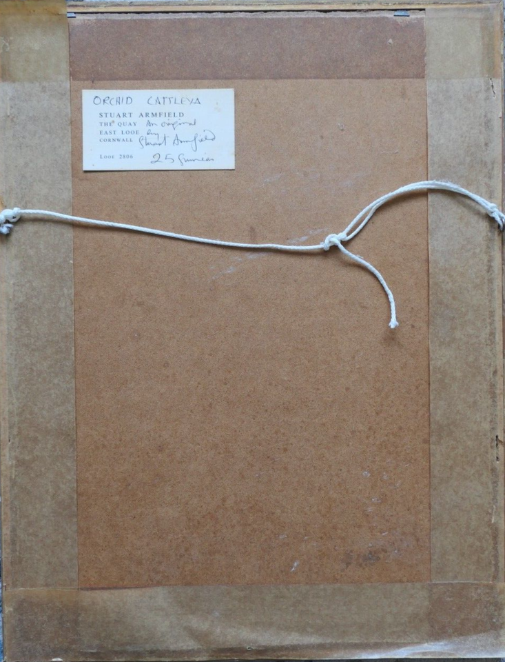 STUART MAXWELL ARMFIELD ( 1916 - 1999 ) Watercolour. Orchid Cattleya ...