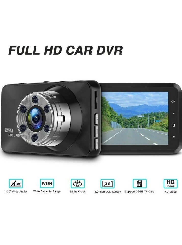 Dash Cam, Niuta 1080P FHD DVR Car Driving Recorder 3 Inch LCD Screen ...