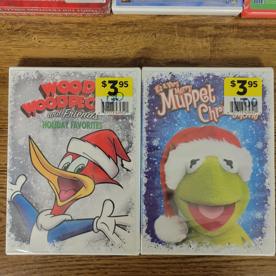 (Lot of 5) Family Christmas Holiday DVDs Kids Classics Muppets Woody ...