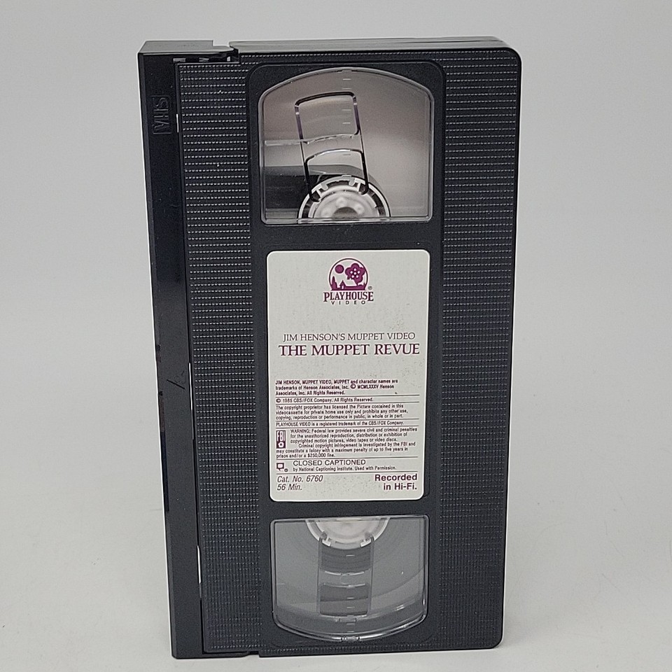 The Muppet Revue VHS Jim Henson RARE Original 1985 Playhouse | eBay