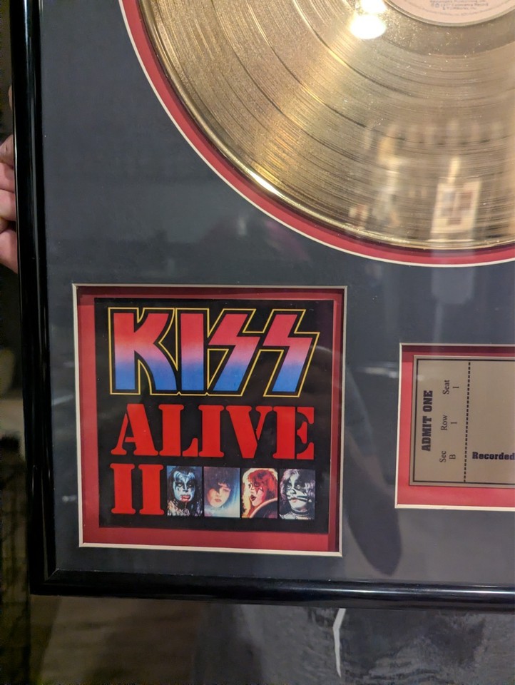KISS - "RARE" 1998 KISS ALIVE II GOLD RECORD | eBay
