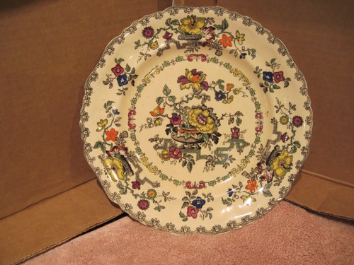 Rare Beautiful 8" Mason Plate #3182 from England, Great backstamp Mark ...