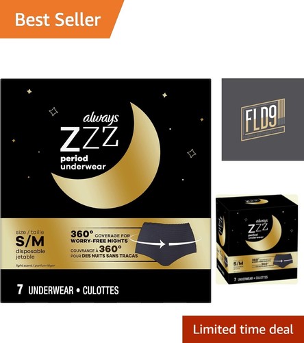 ZZZ Overnight Disposable Underwear Size S/M, 360 Degrees Coverage ...
