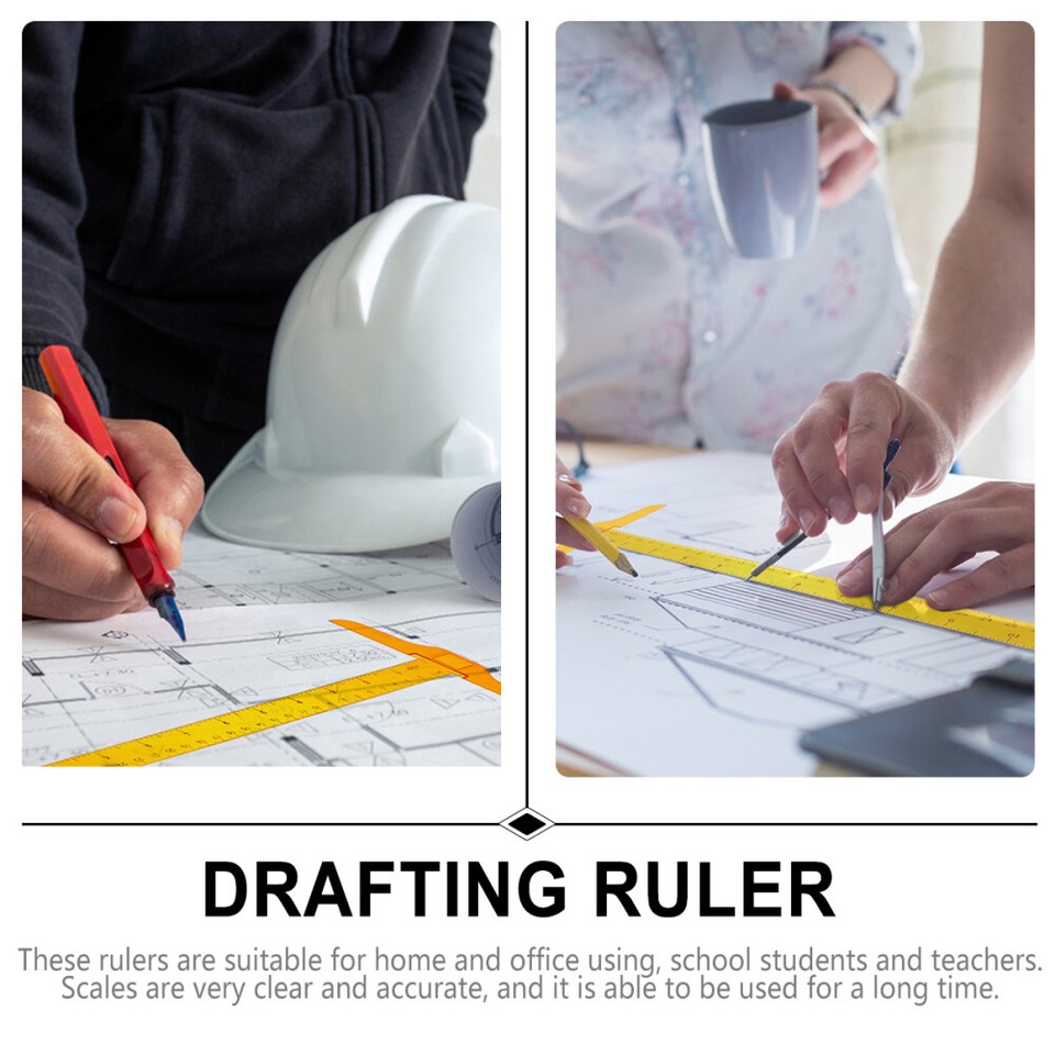 2 Pcs T Square Ruler Curve Ruler for Sewing Plastic Transparent | eBay